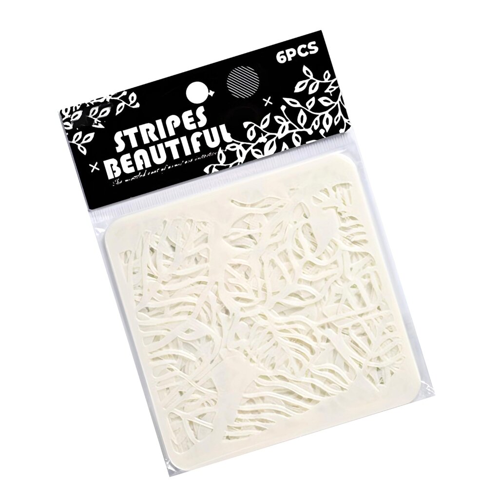 6 Шт Шаблонов для рисования Журнальных Трафаретов Многослойных Трафаретов для Альбома Вырезок