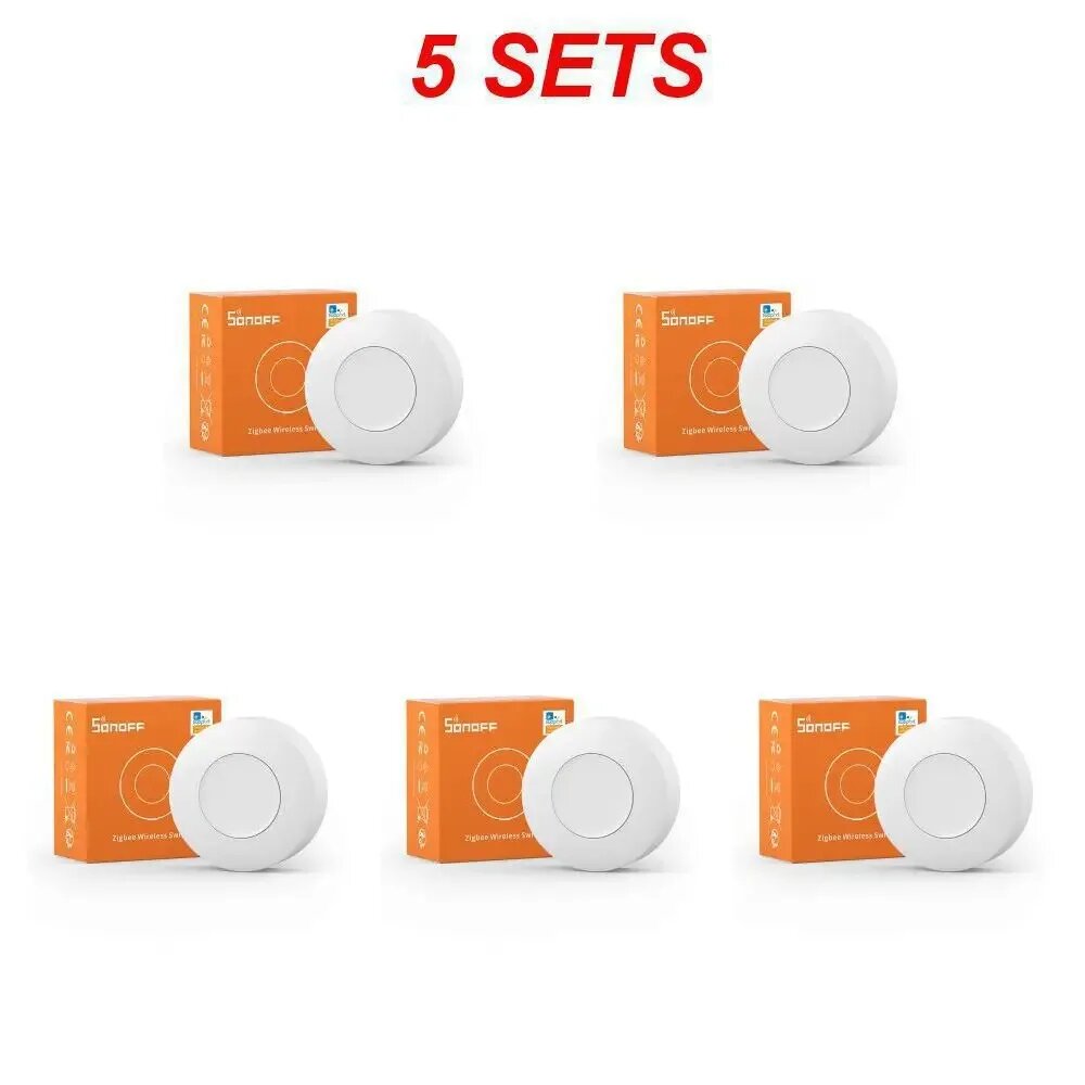 SONOFF SNZB-01P Беспроводной интеллектуальный переключатель Zigbee SNZB-01P(5PCS)