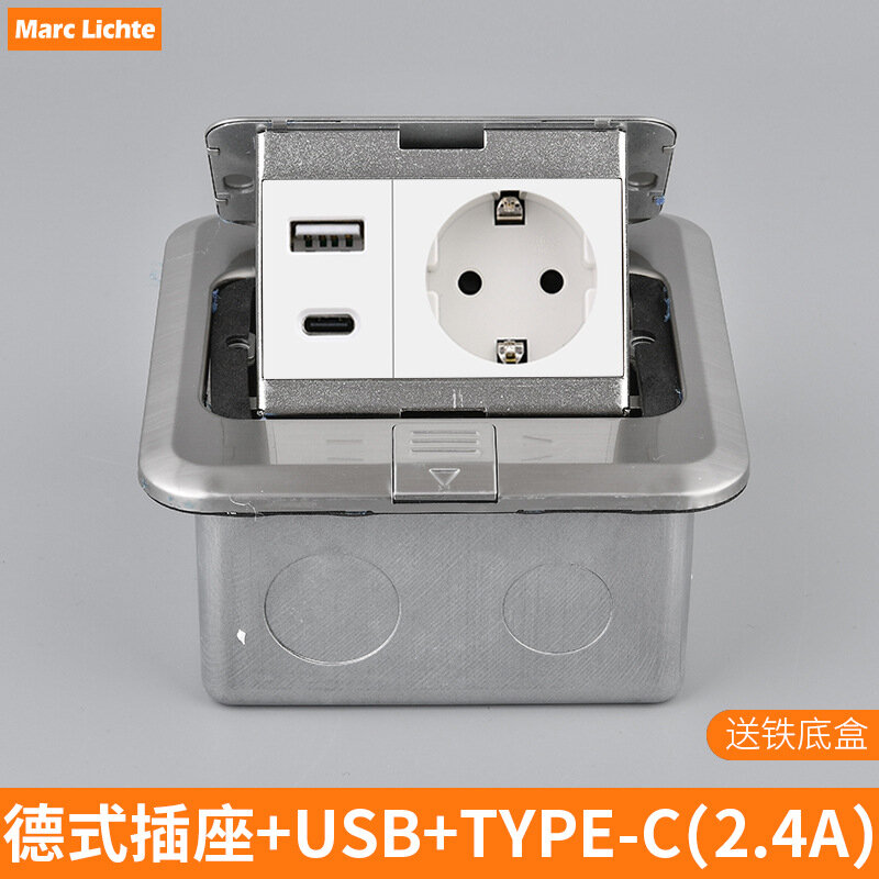 Европейский стандарт напольной розетки, немецкий стиль, 16А, выдвижная розетка, золотой цвет, российский, корейский, европейский стандарт, немецкий стандарт, электрическая розетка