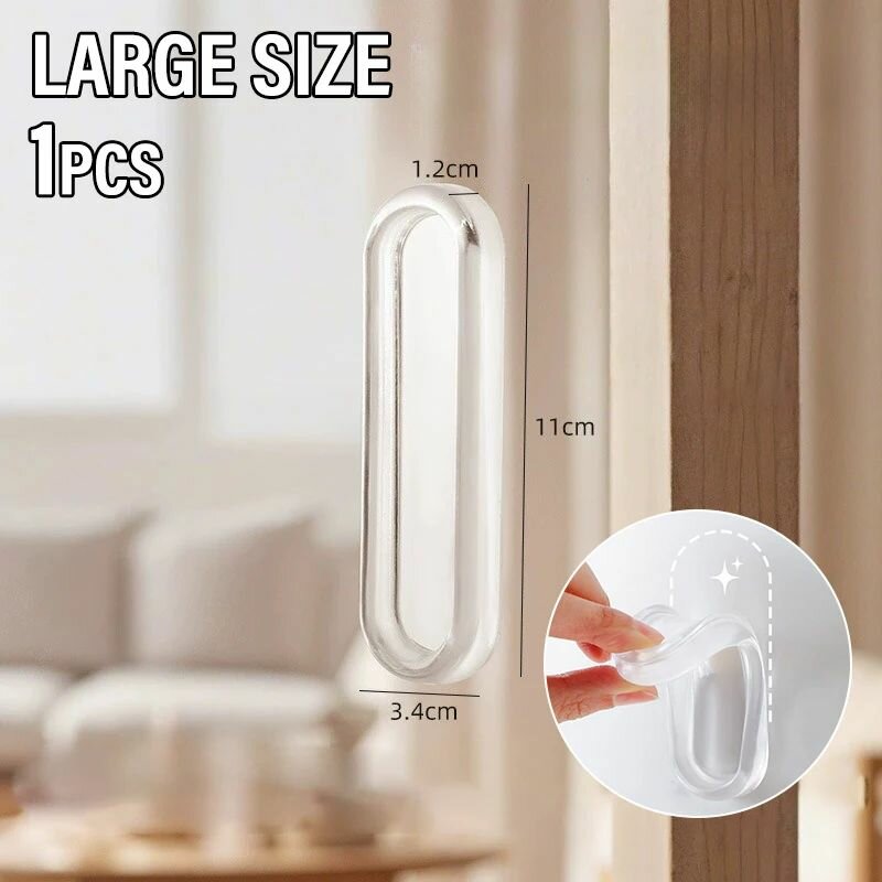 Прозрачная Дверная Ручка Овальной Формы 1/2/4/8 Шт.