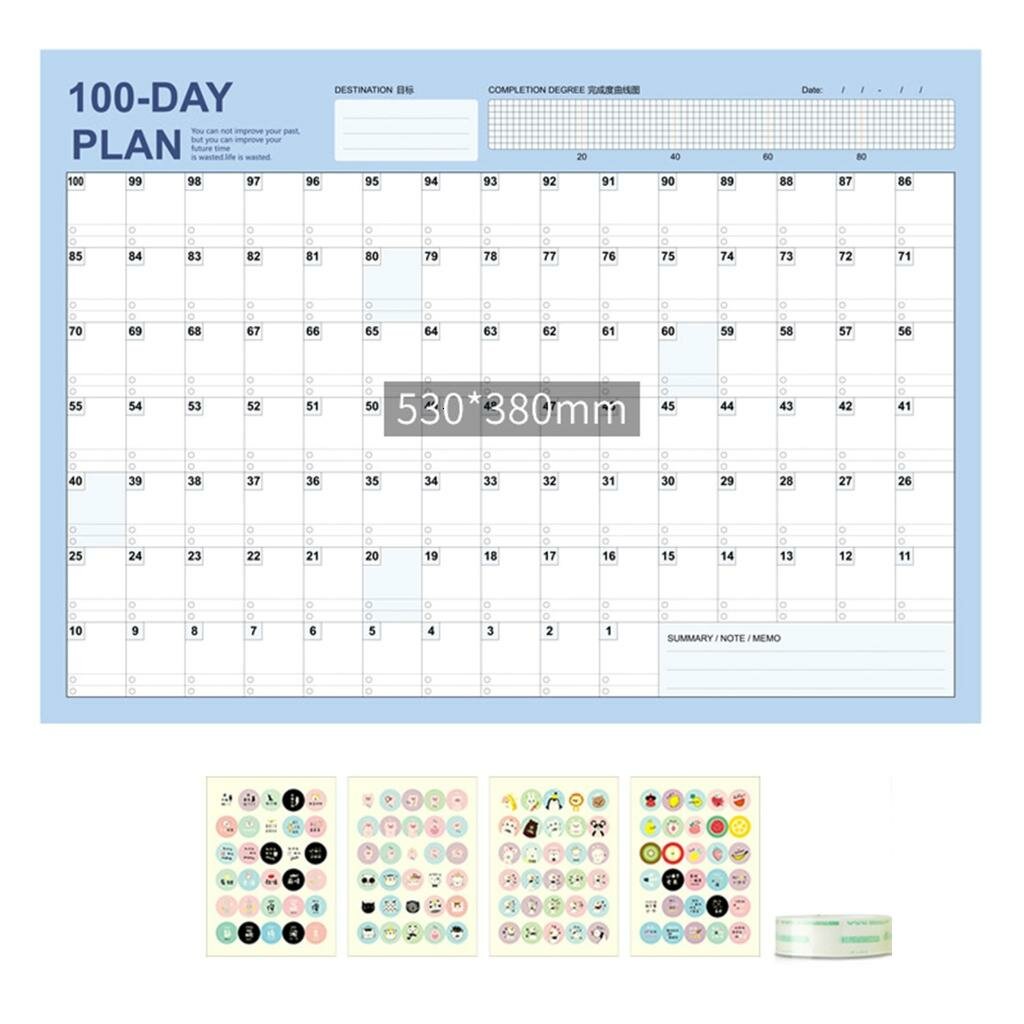 Календарь настенный 2024 года, 365 дней, Синий