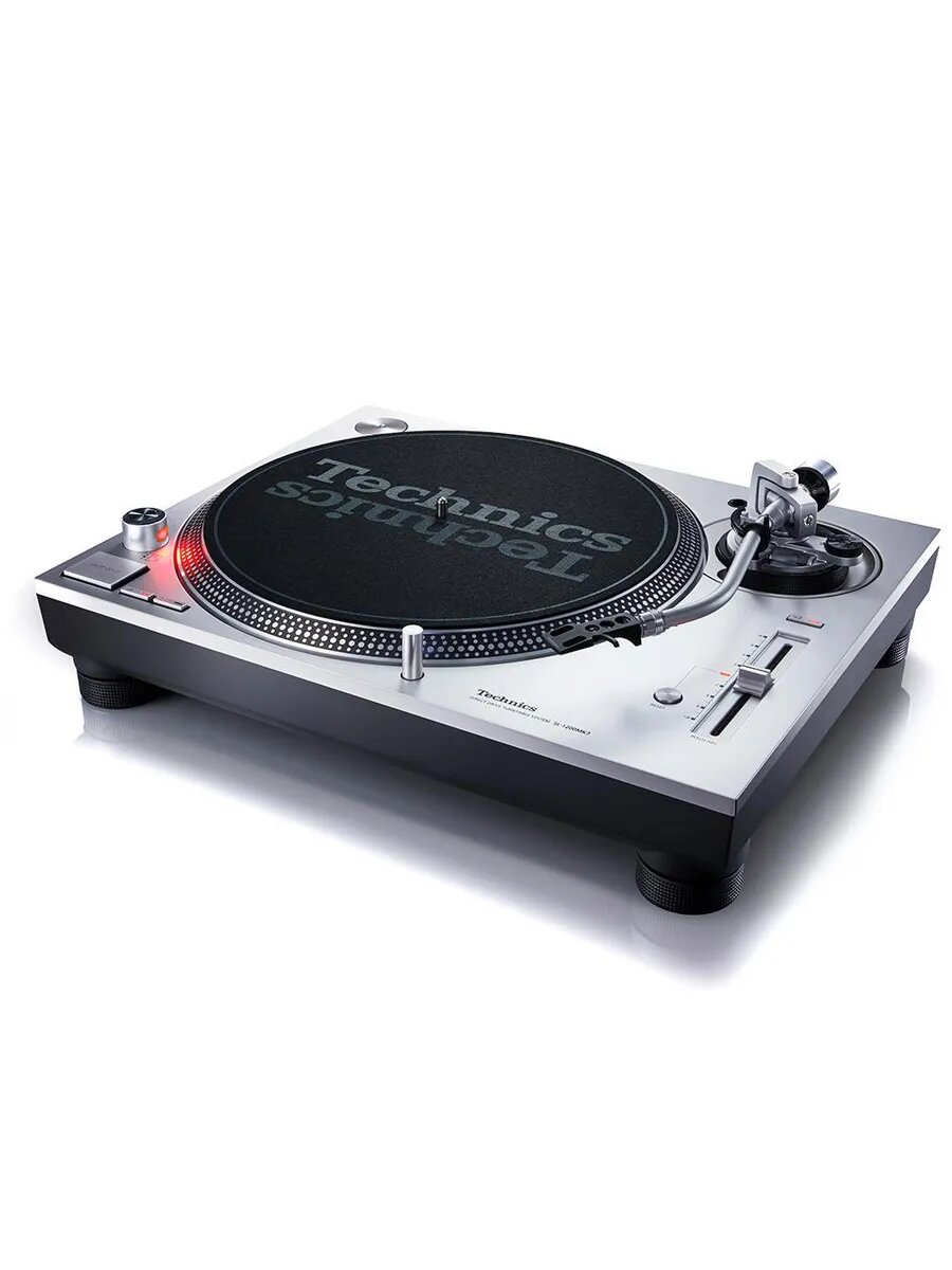 Виниловый проигрыватель Technics SL-1200MK7, серебристый, 7 скоростей