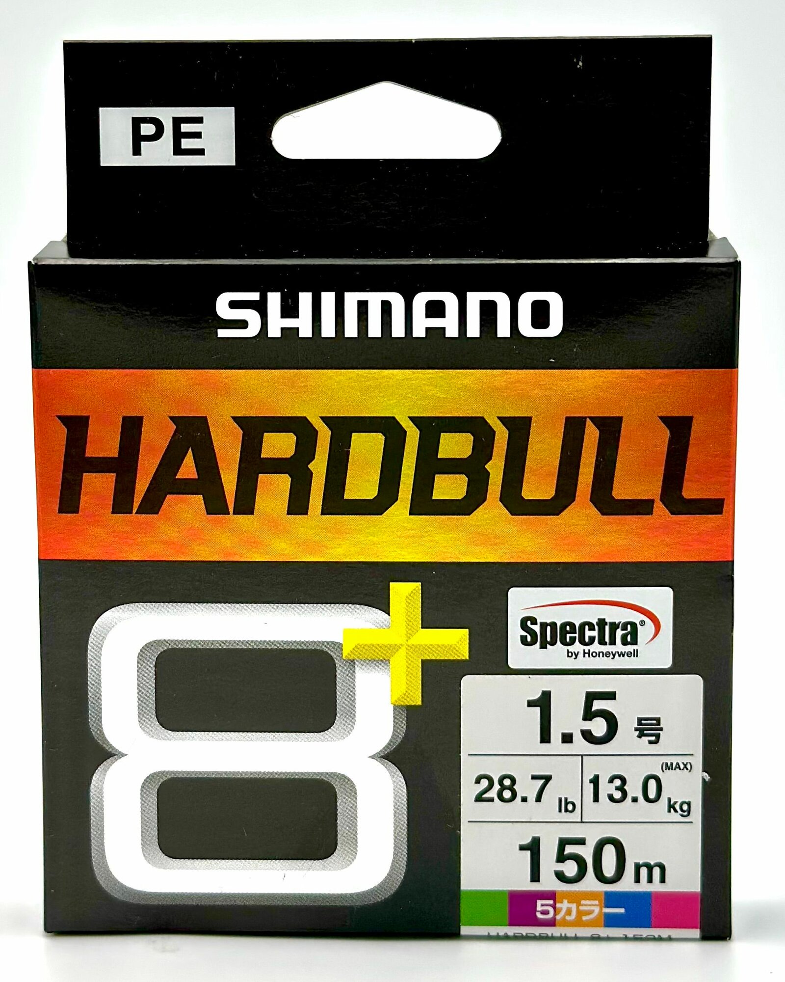 Плетеный шнур SHIMANO HARDBULL 8+ #1.5 LD-M58X Шнур японский. Длина 150м. Леска PE рыболовная. Плетенка для спиннинга, для рыбалки. Японская леска.