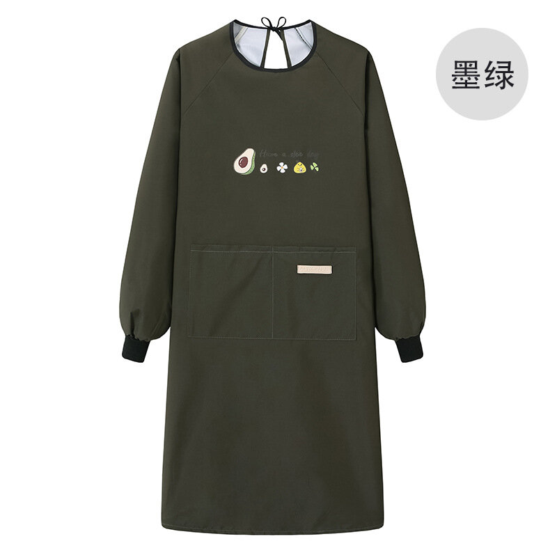 Водонепроницаемый и маслостойкий фартук для кухни, кейтеринга, рабочая одежда для взрослых, длинный рукав, фартук для женщин и мужчин