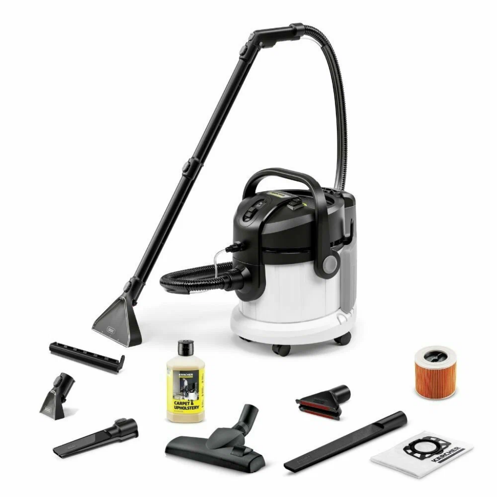 Моющий пылесос Karcher SE 4 Plus Special (1.081-171.0), 1000 Вт, съемный бачок для воды 4 л, патронный фильтр