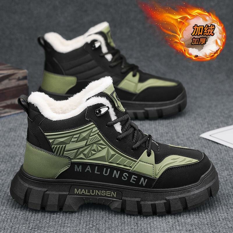 Мужские ботинки Мартин высокие осенние американские ретро мотоциклетные рабочие ботинки для активного отдыха водонепроницаемые нескользящие с толстой подошвой безопасная обувь