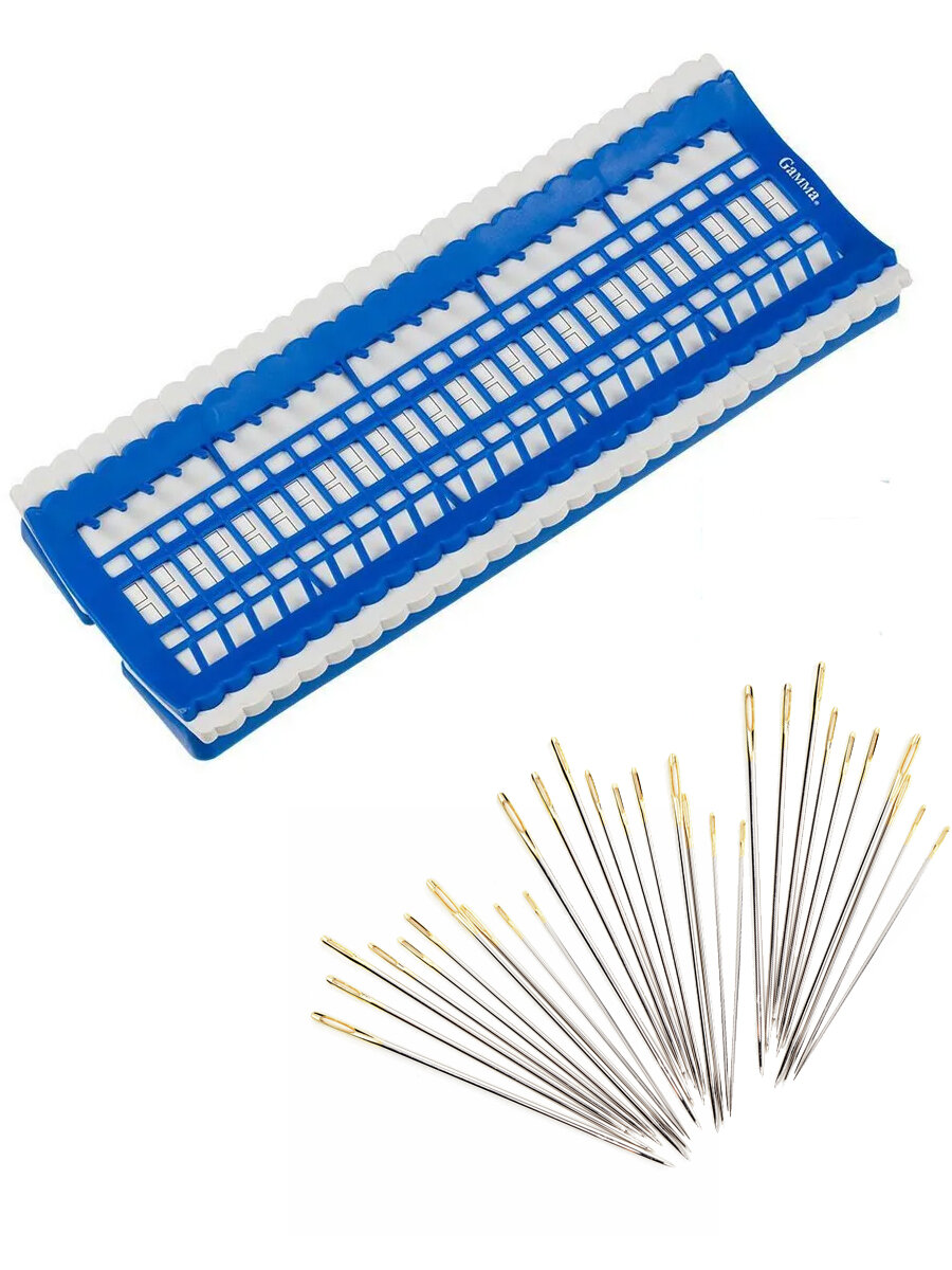 Органайзер для игл и ниток на 50 цветов (с иглами - 50 шт.)