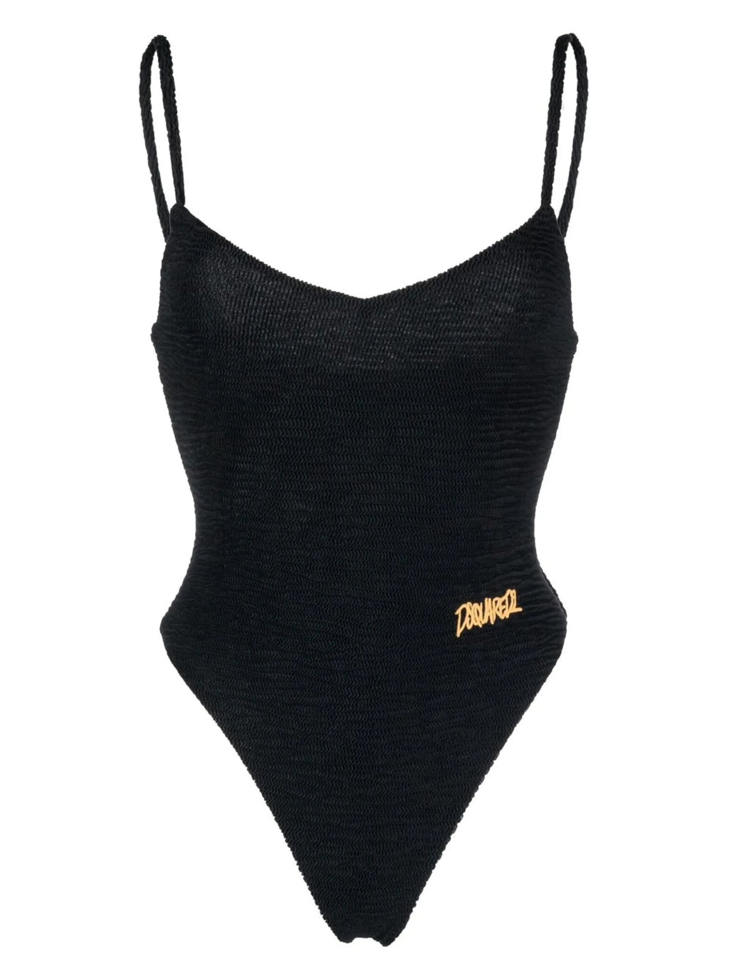 Купальник Textured logo-embroidered swimsuit