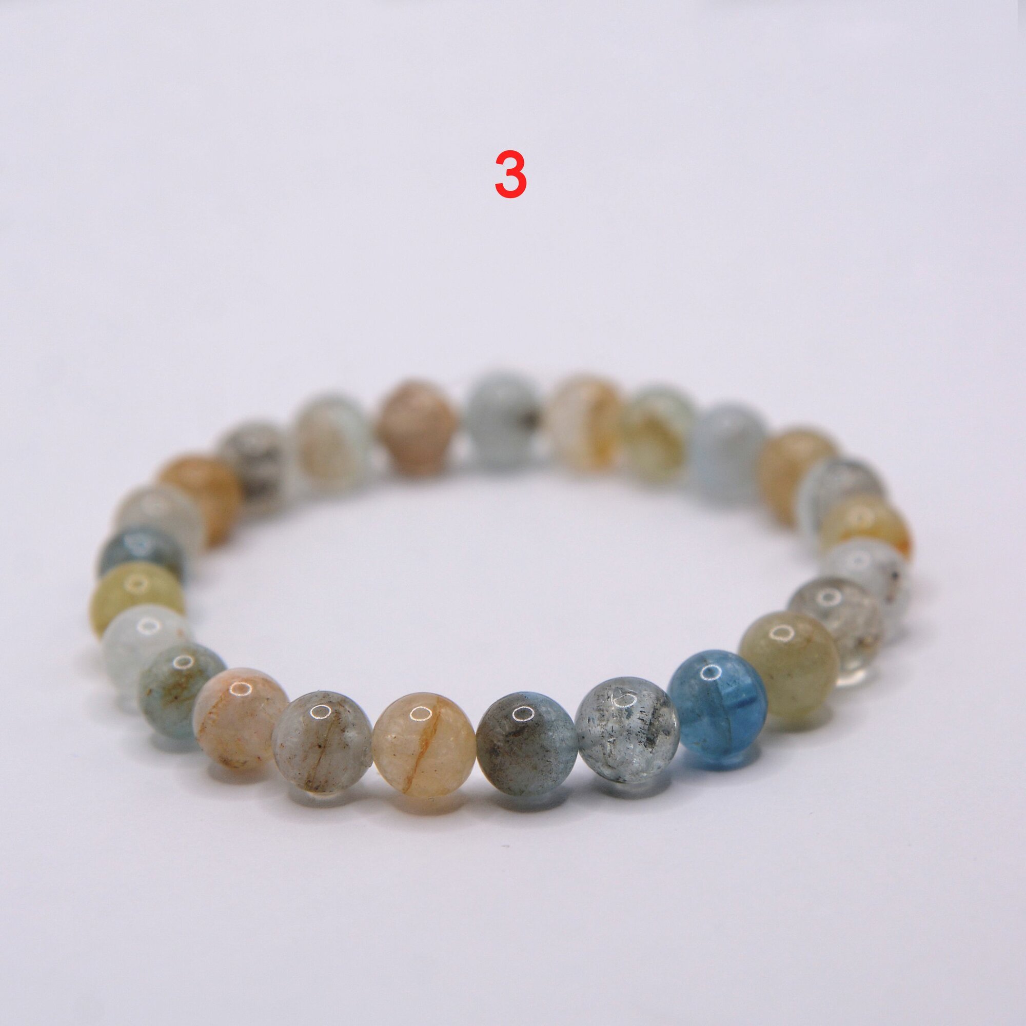 Браслет, гелиодор, аквамарин