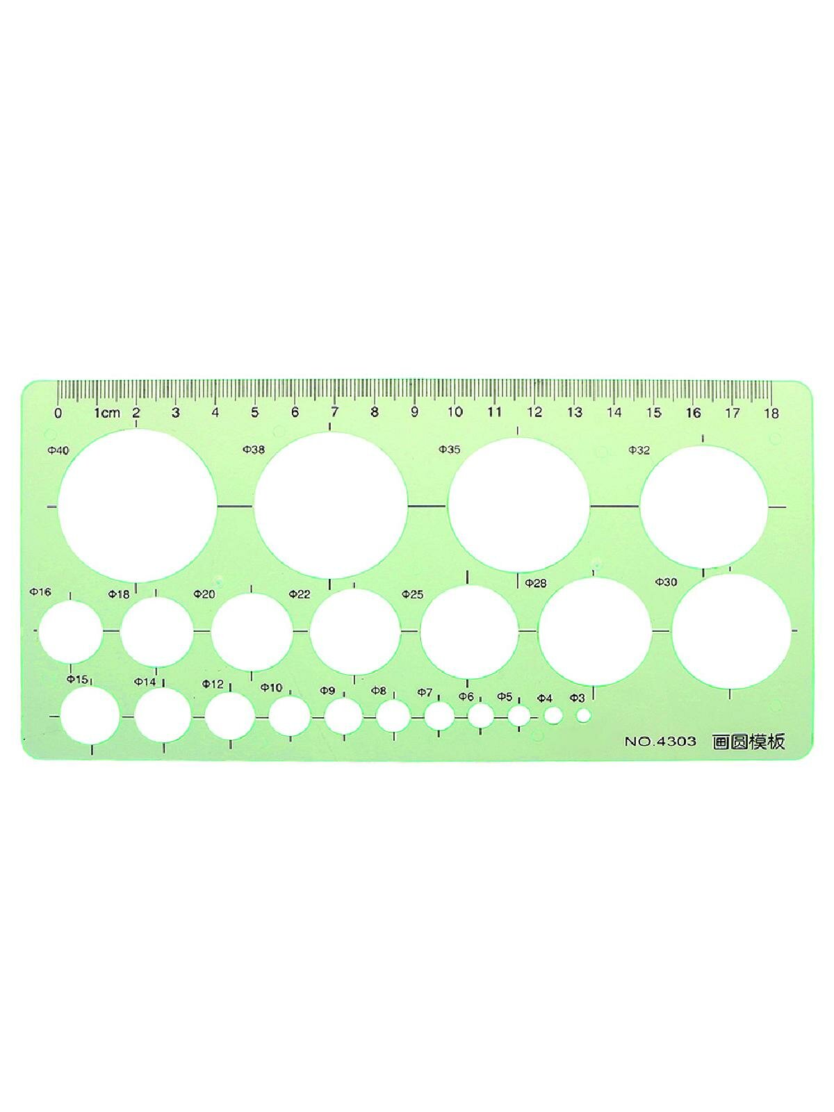 4303 шаблон круга для рисования линейкой