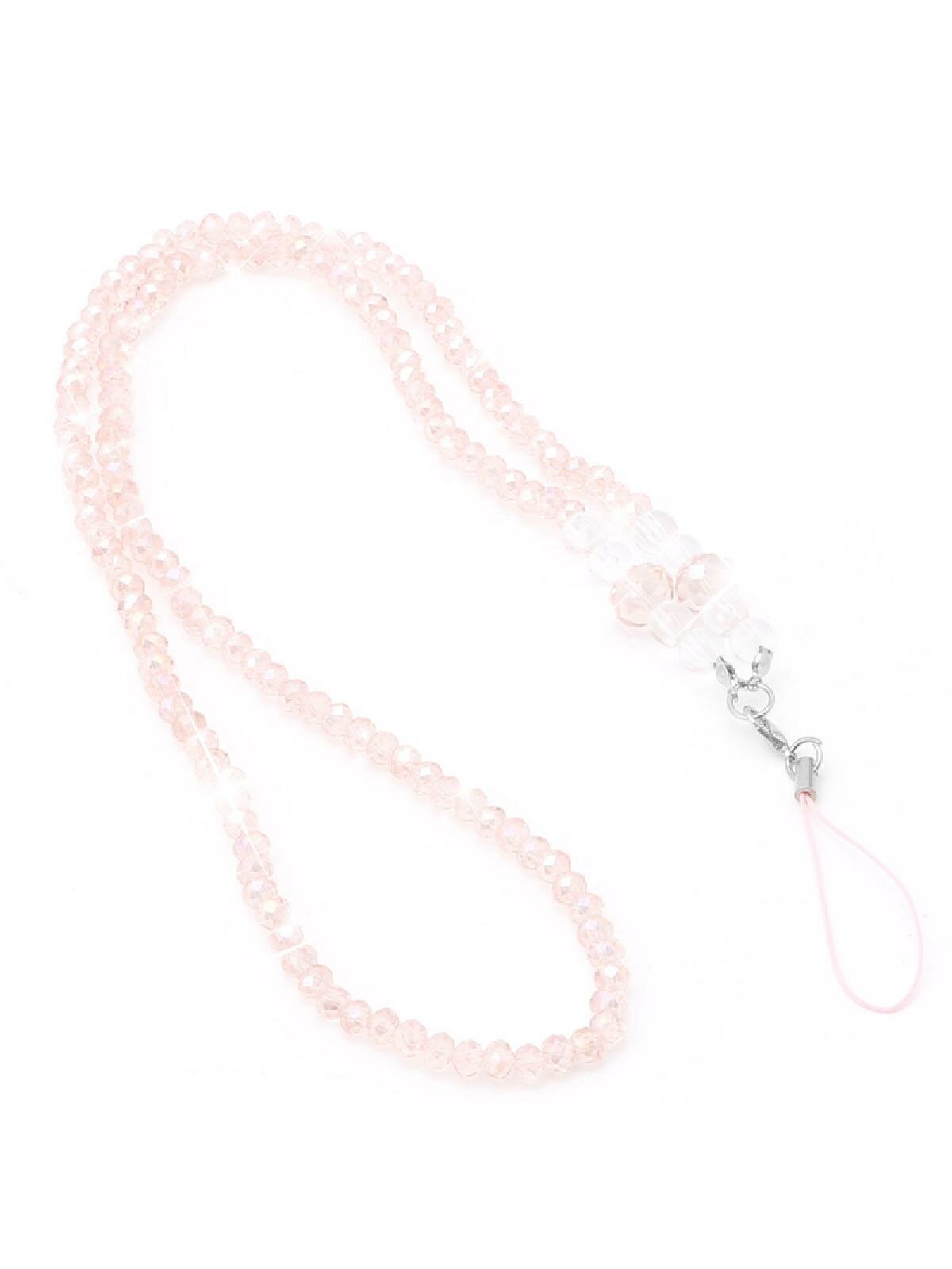 Жемчуг Длинный Шейный Ремень Талреп Брелок Брелок Держатель Ожерелье Для Мобильного Телефона