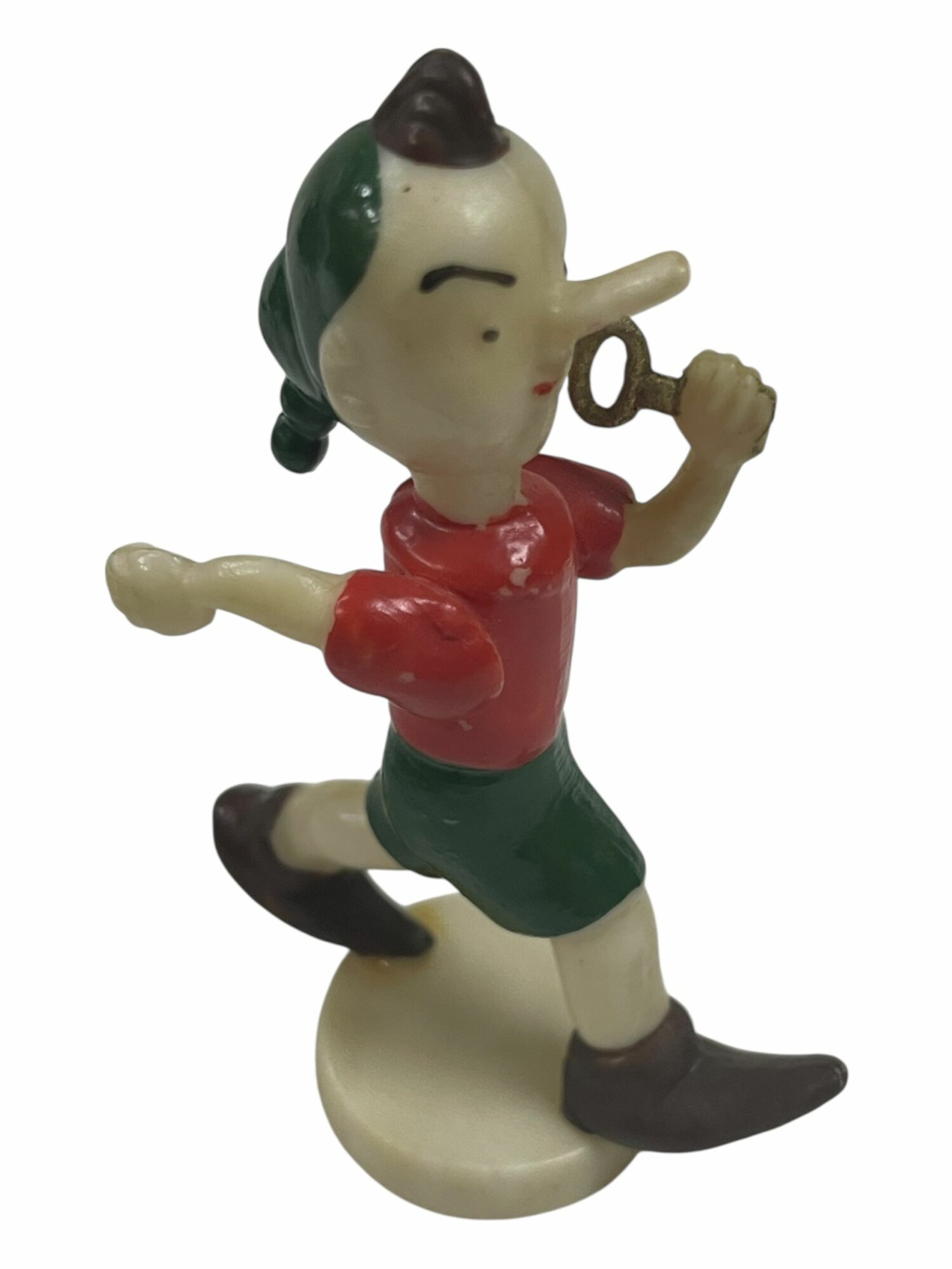 Советская винтажная игрушка Буратино, колкий пластик, сделано в СССР