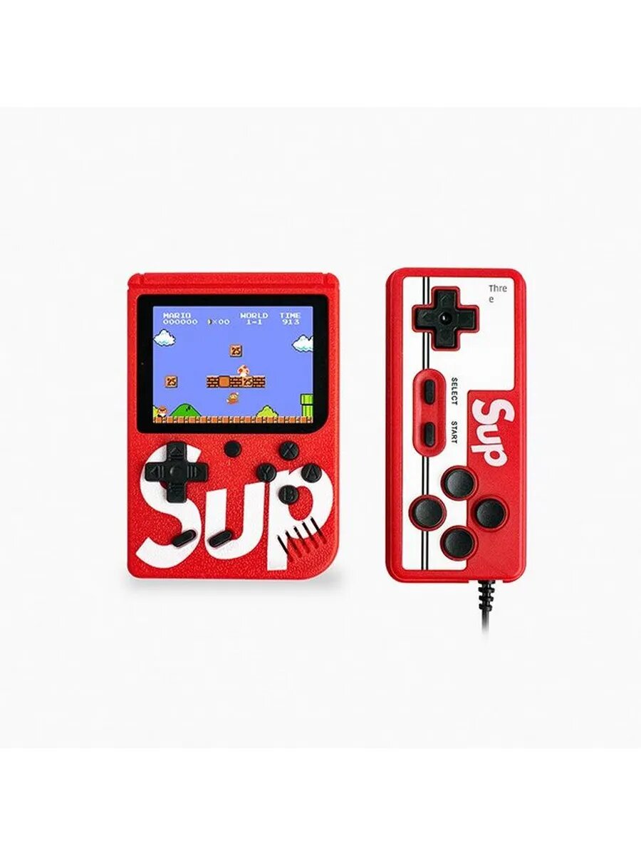 Игровая консоль 400 в 1, двойная красная, HD, ТВ