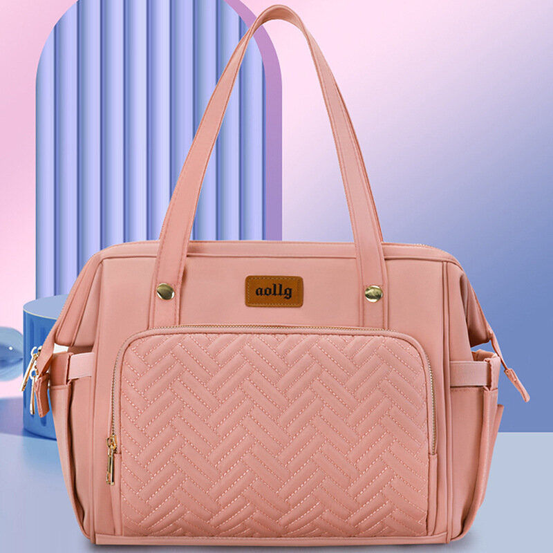 Вместительная сумка для мамы, термоизоляционная сумка для товаров для матери и ребенка, высококачественная портативная многофункциональная сумка через плечо для мам в дороге.