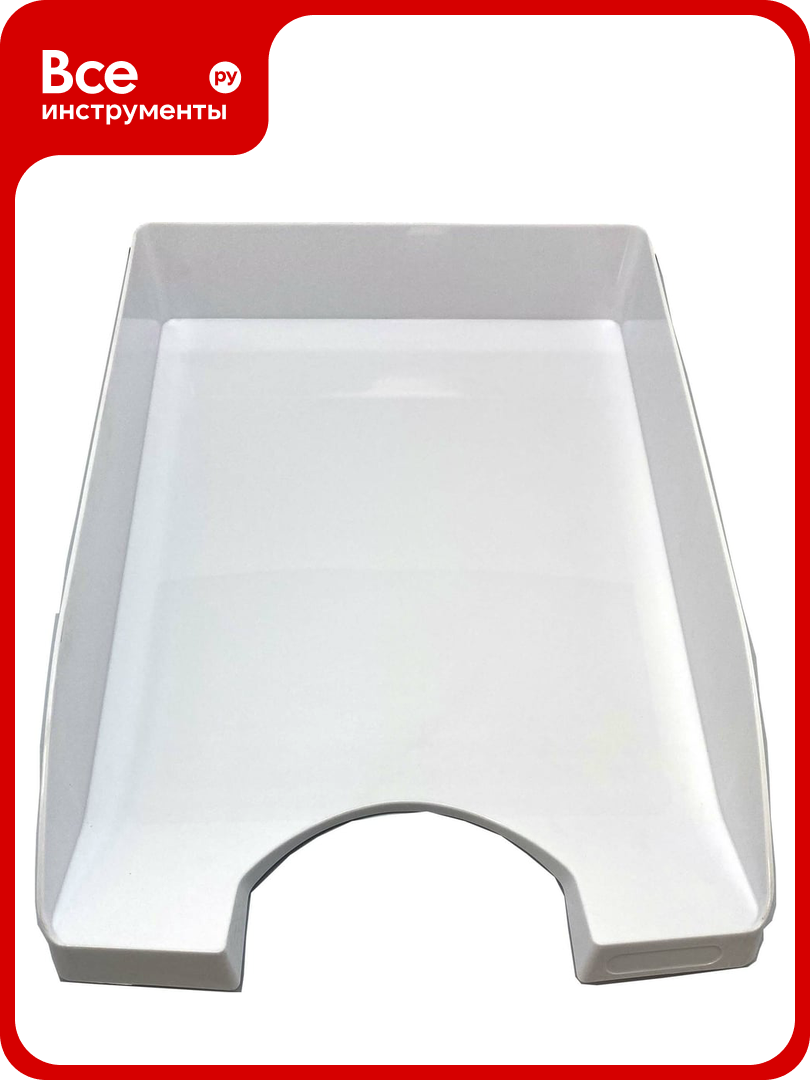 Горизонтальный лоток осколпласт классика белый 204-01