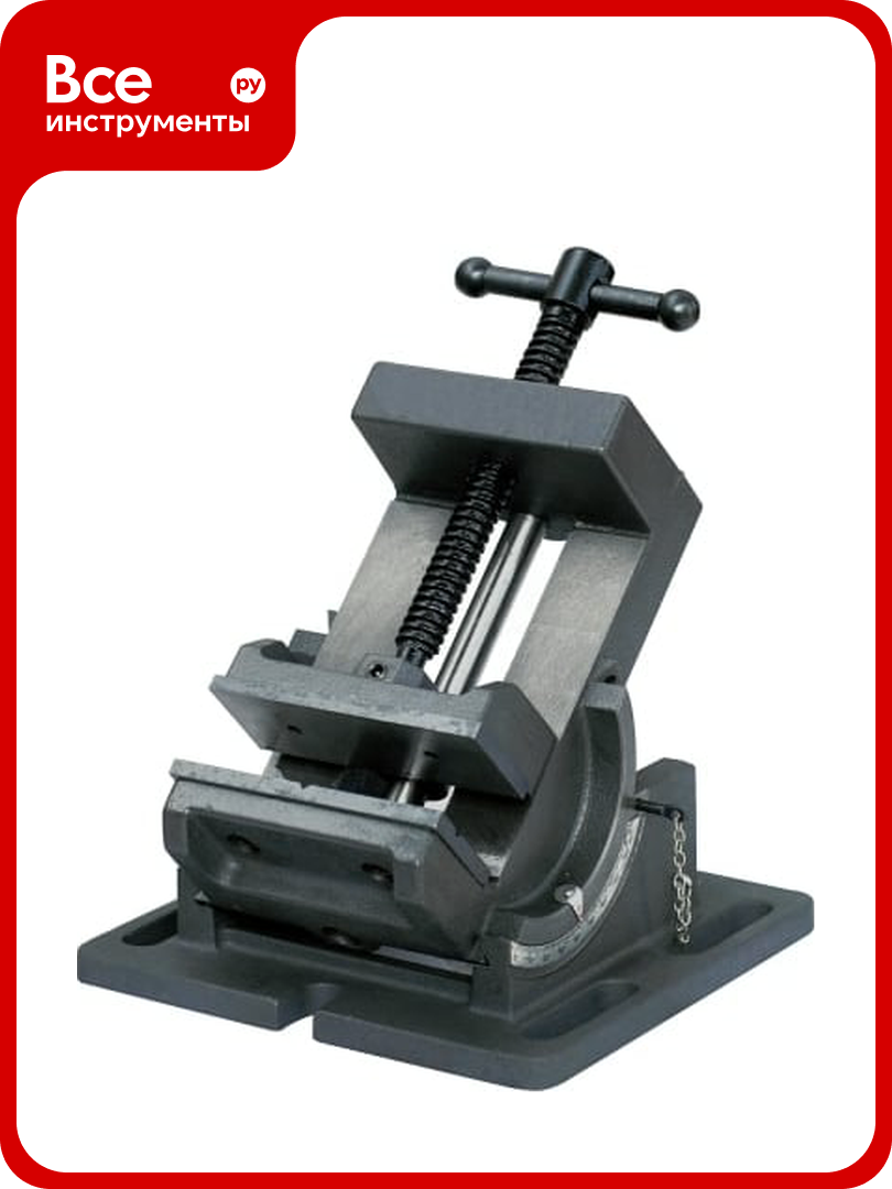 Станочные тиски ZITOM 100мм для сверл. станков глобусные QKD100 mv60100