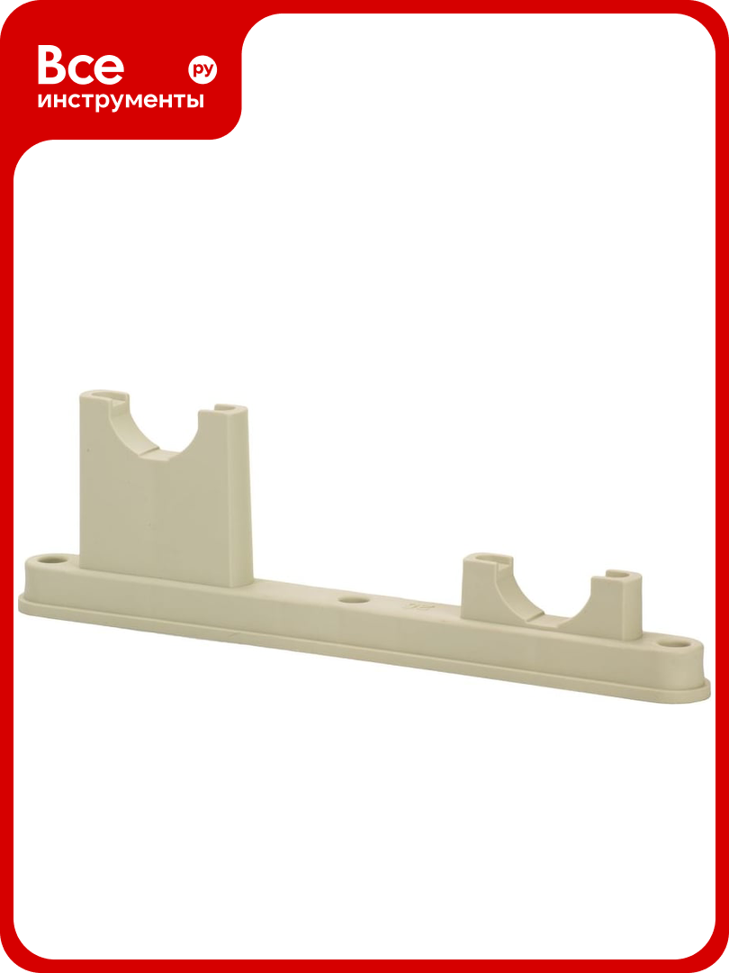 Коллекторная подставка LAMMIN двойная из полипропилена серого цвета для систем водоотведения