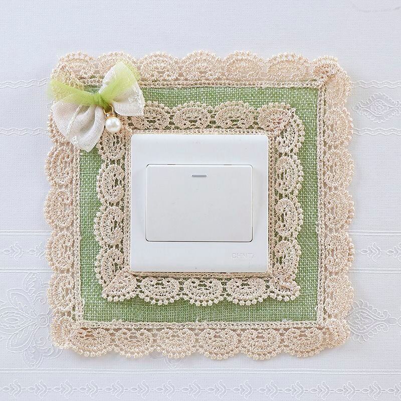 Набор из четырех роскошных крышек для выключателей, защитные крышки для выключателей в спальне, декоративные рамки для выключателей, универсальные крышки для розеток
