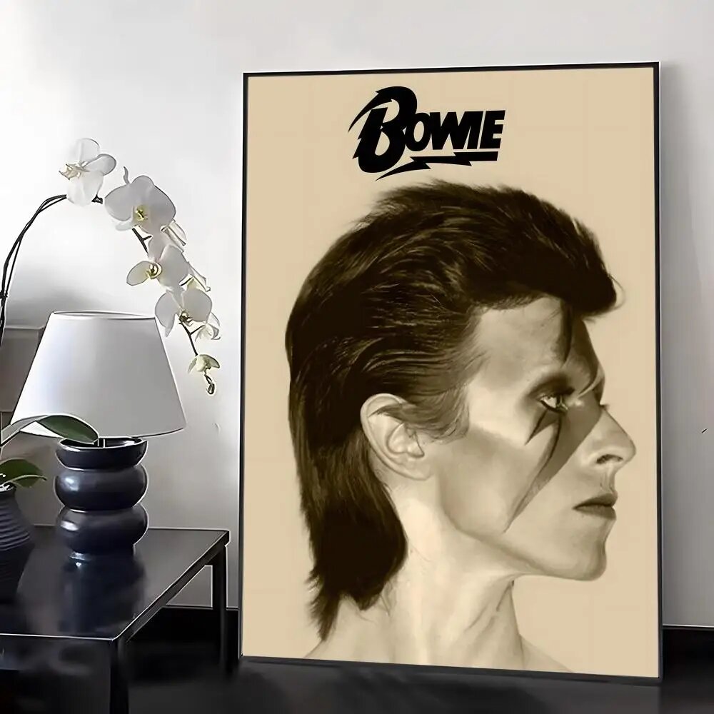 Дэвид Боуи крутая живопись каллиграфия выставка плакат фото картина маслом холст синтетическое волокно для гостиной столовой