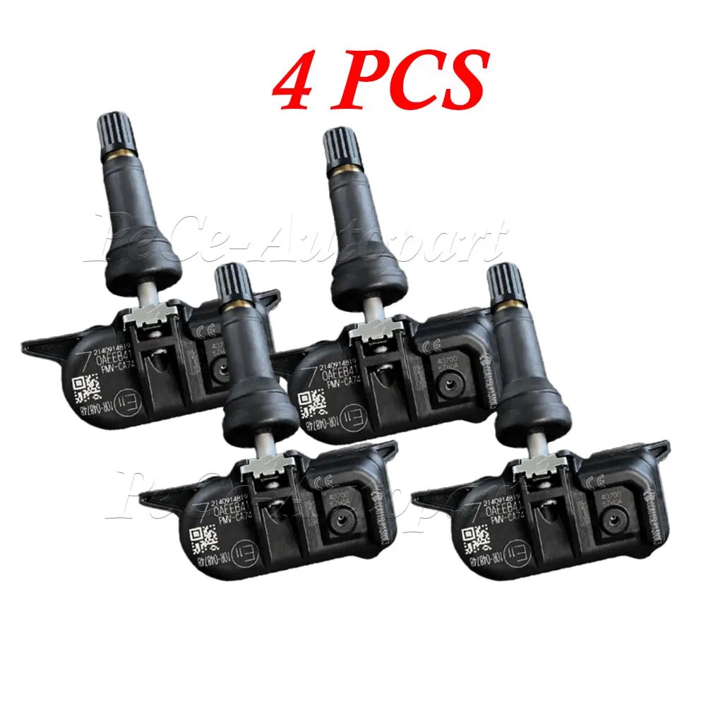 4 шт. Датчики TPMS для Infiniti Q30/Q70/QX50 Nissan