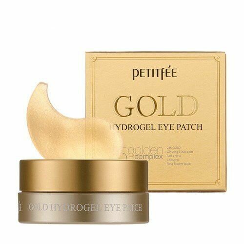 Патчи для глаз гидрогелевые с золотом PETITFEE GOLD 5+ Hydrogel Eye Patch 60 шт.
