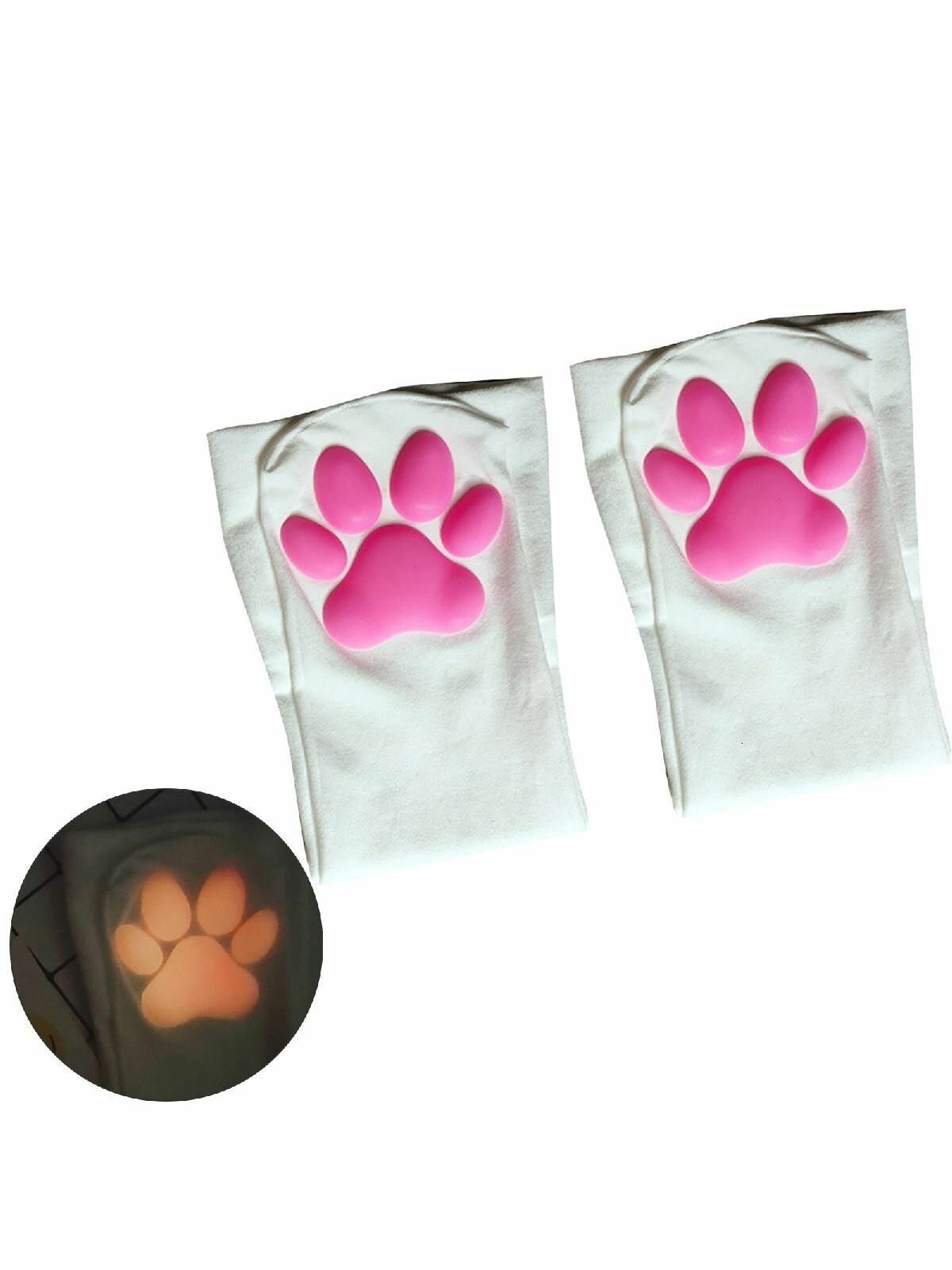 Светящиеся чулки с лапками котенка, 2