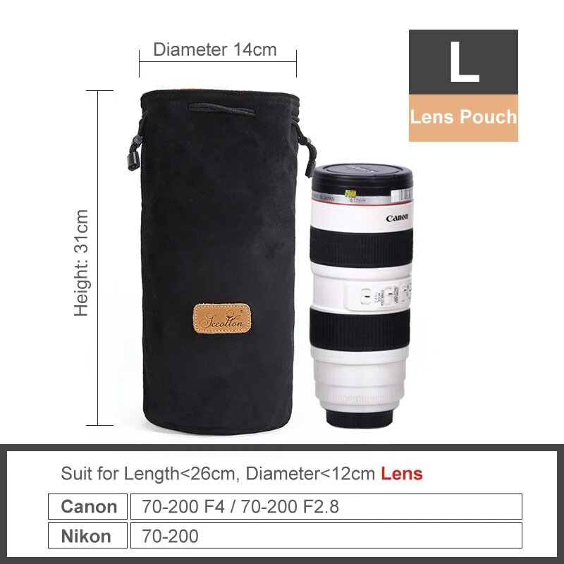 Винтажный бархатный флисовый чехол для зеркальной камеры, пылезащитный чехол с защитой от царапин, сумки на шнурке, чехол для объектива, защита для Canon Nikon беззеркальный чехол