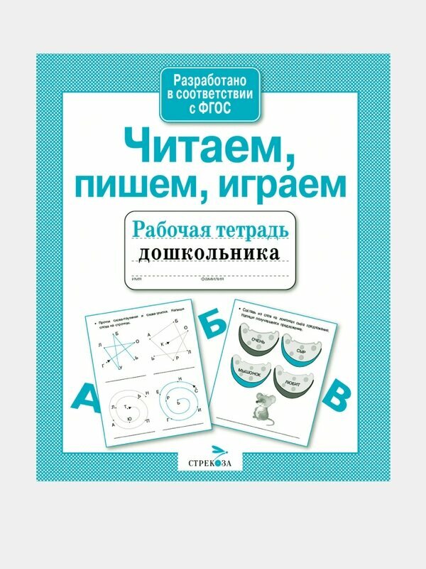 Рабочая тетрадь дошкольника "Читаем, пишем, играем"