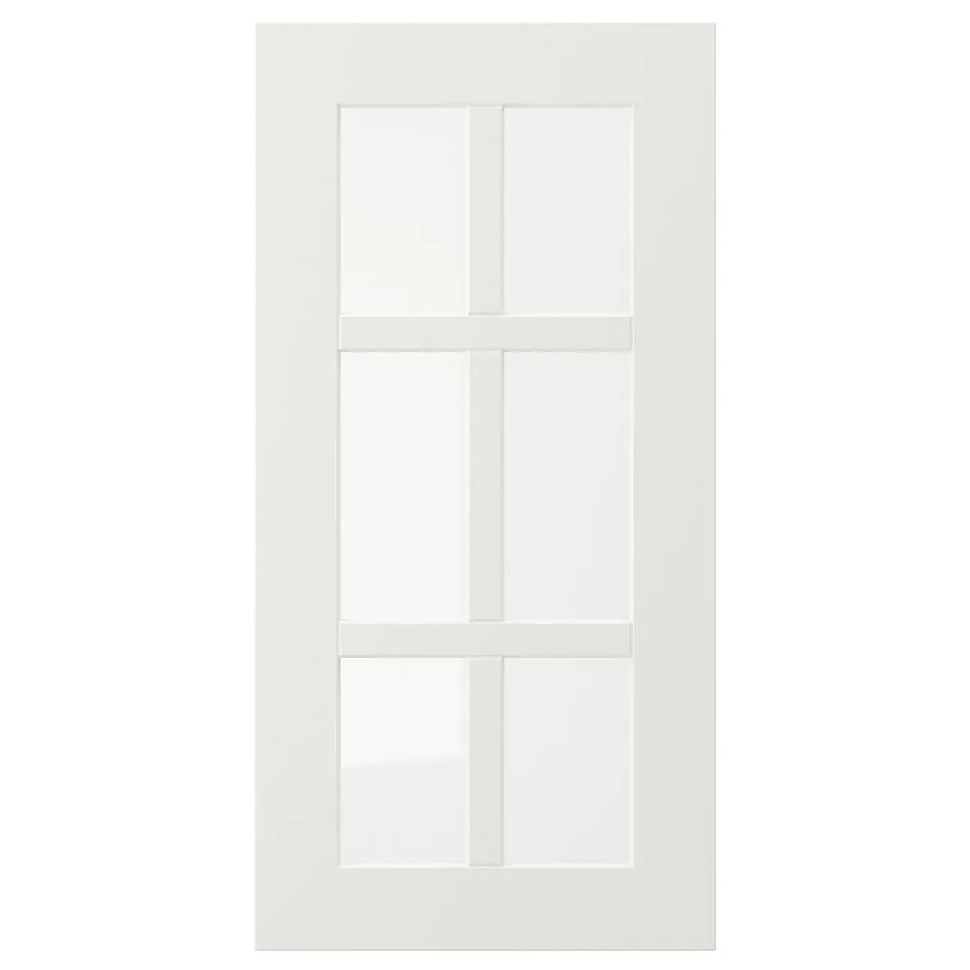 Дверь стеклянная STENSUND, белая, 30x60 см