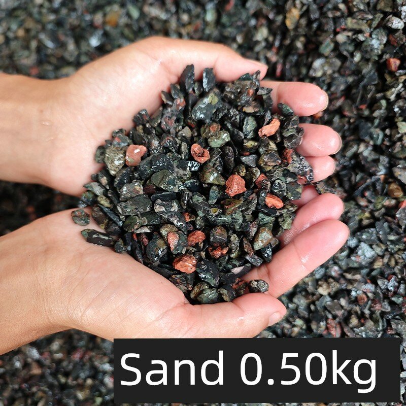 Натуральный аквариумный субстрат гравий размером 0.5 см, 0.5 кг для аквариума 10 см, декоративный речной песок для