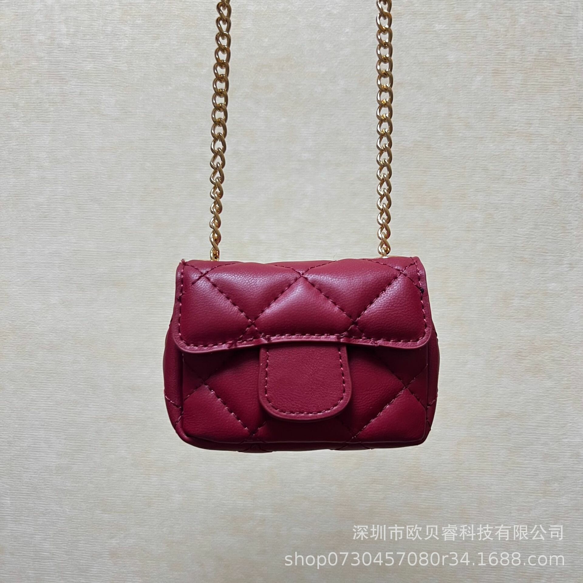 Совместим с чехлом AirPods 4, маленькая сумка через плечо в стиле Chanel, стеганая мини-сумка с цепочкой, сумка для наушников, женская сумка