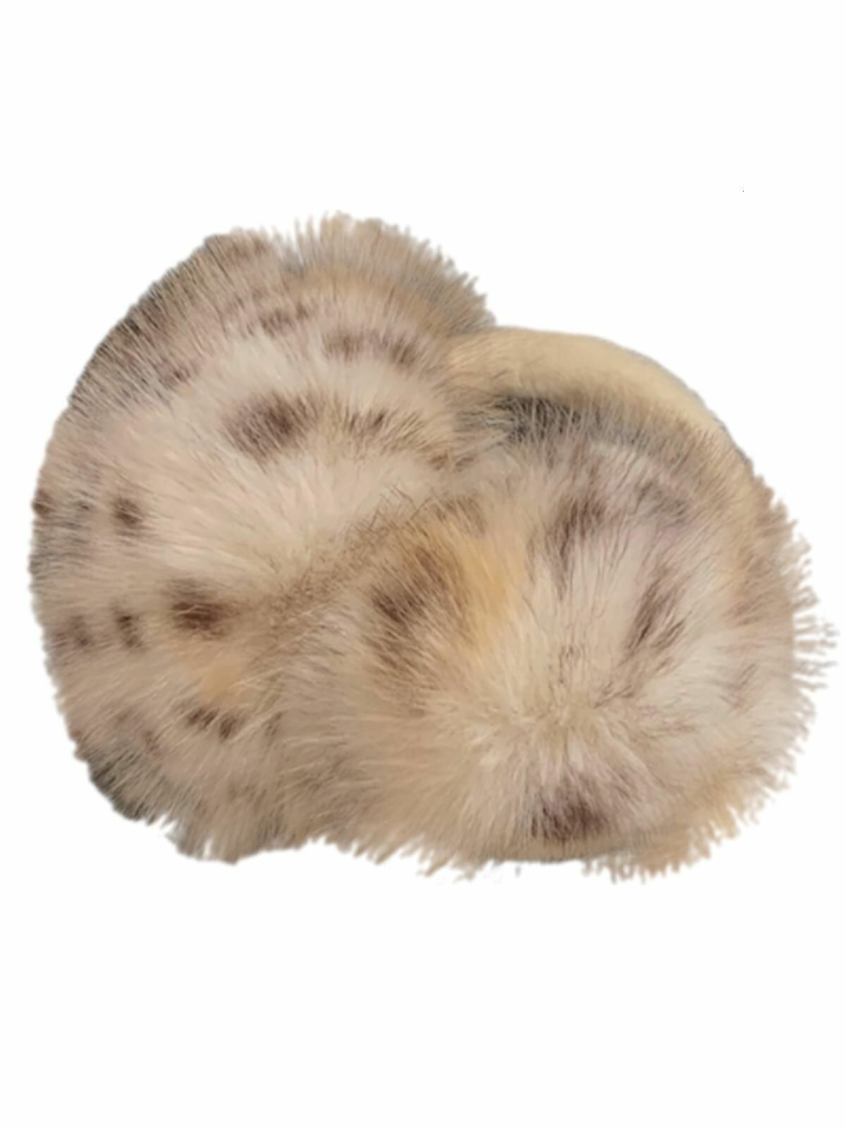 Наушники меховые, Плюшевые теплые наушники_кофейный цвет