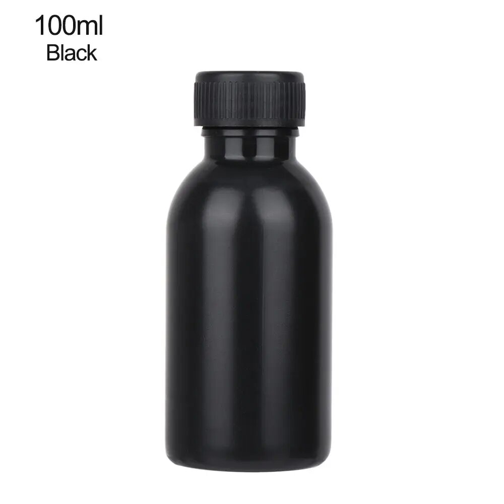 Прозрачные пластиковые флаконы 100/250 мл Черный, black-100ml