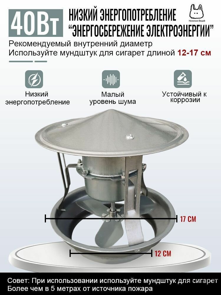 Вентилятор вытяжной220 В мощностью40Вт
