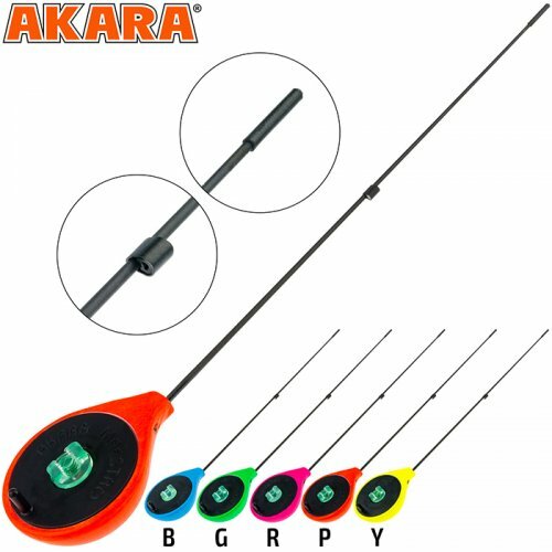 Удочка зимняя Akara Universal GL Red 25.5см, катушка d.44.3 мм.