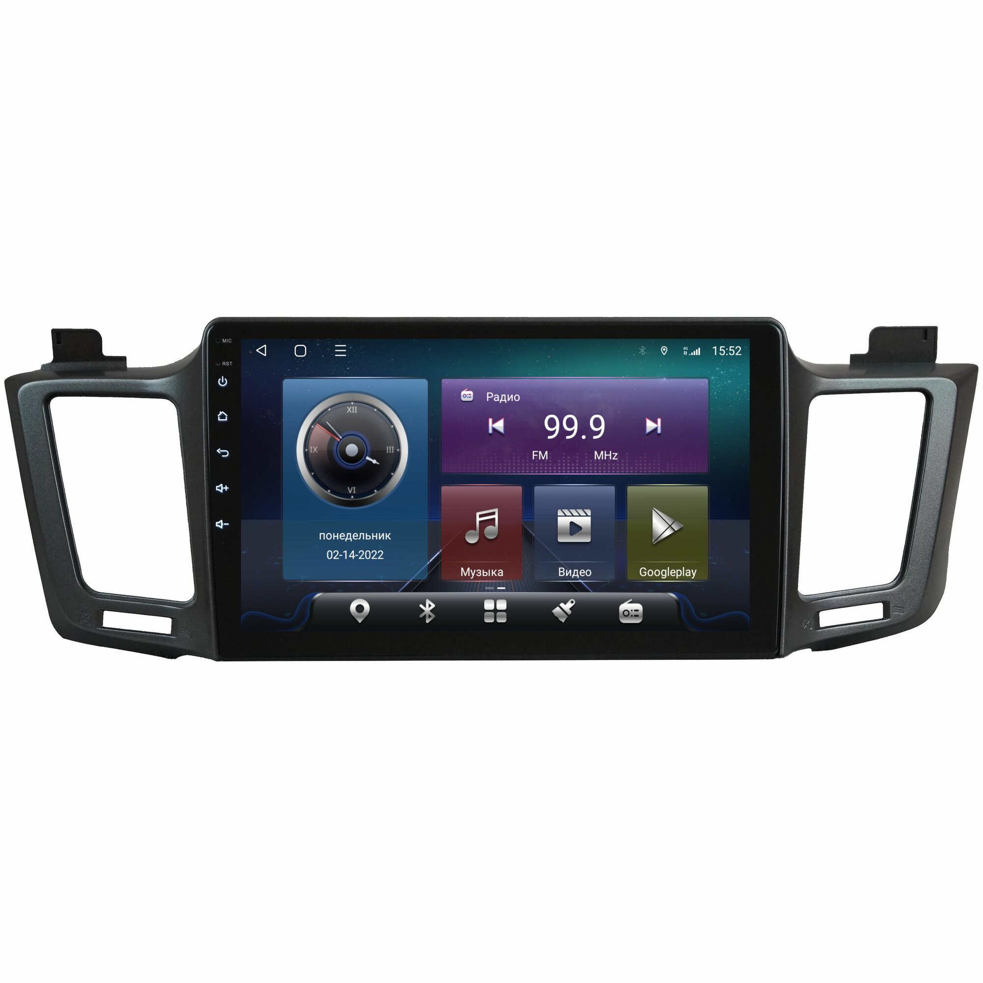 Магнитола CRS-300 Toyota RAV4 2013-2020 с Android 14 - Процессор 8 ядер - Память 6+128Gb - Carplay - DSP 36 полос - 4G(Sim)