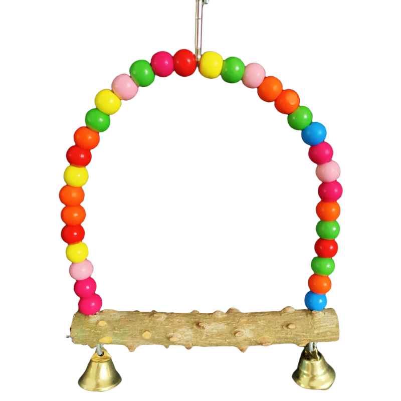 Игрушка-качели для попугаев, качели для чистки когтей и игр, игрушка для клетки для волнистых попугайчиков, ноток,