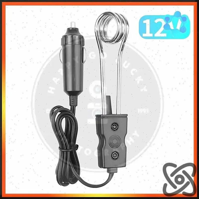 Автомобильный погружной кипятильник 12 В 120 Вт черный