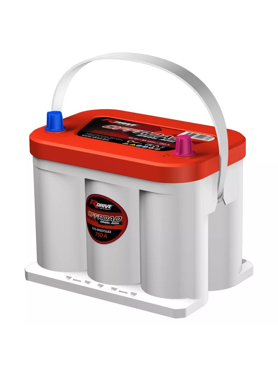 Аккумулятор RDRIVE SPIRAL AGM 45-750LB2 12V 45Ач обр. пол.