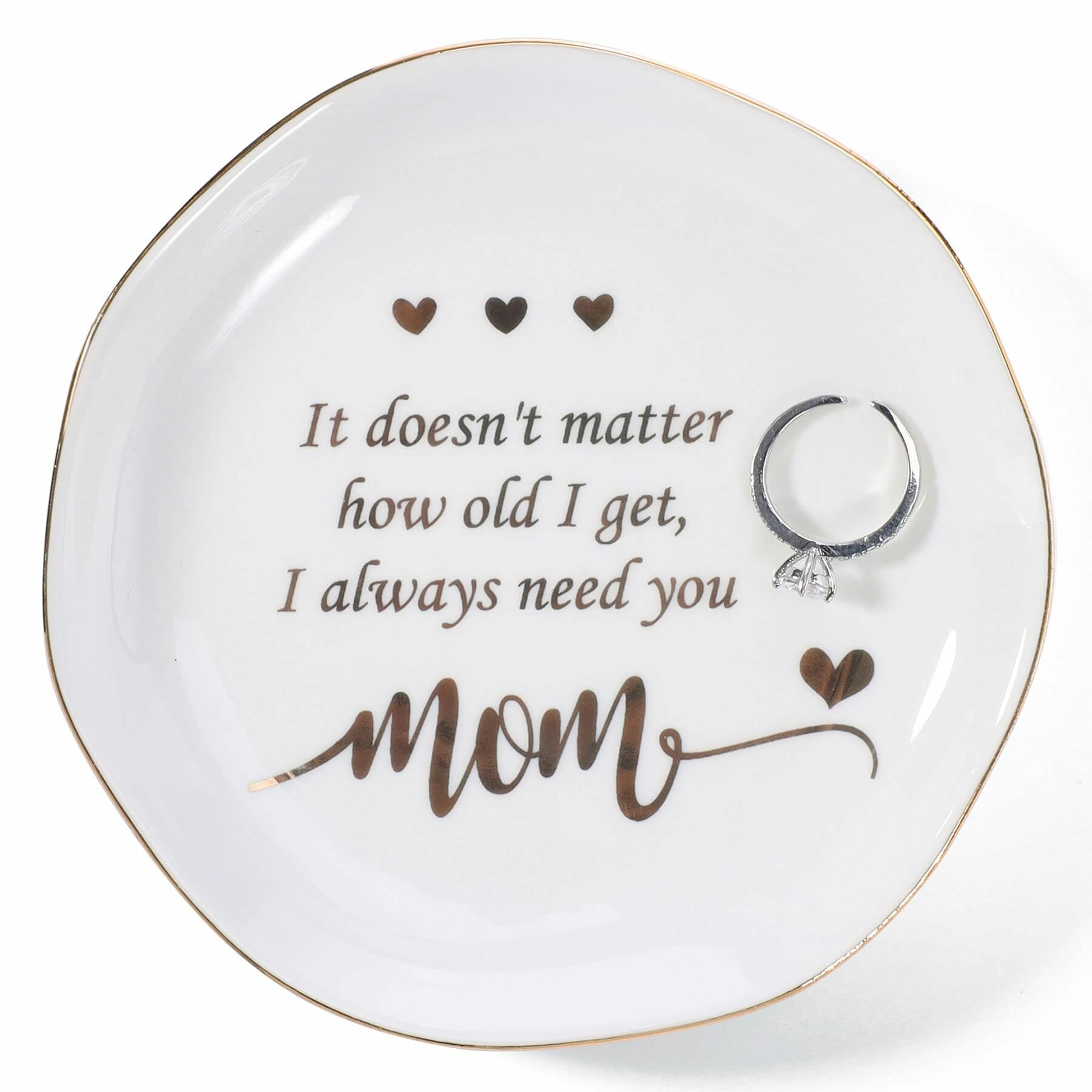 Керамические украшения для экспорта, тарелка для ювелирных изделий, тарелка для колец, поднос для ожерелий, тарелка для украшений на День матери