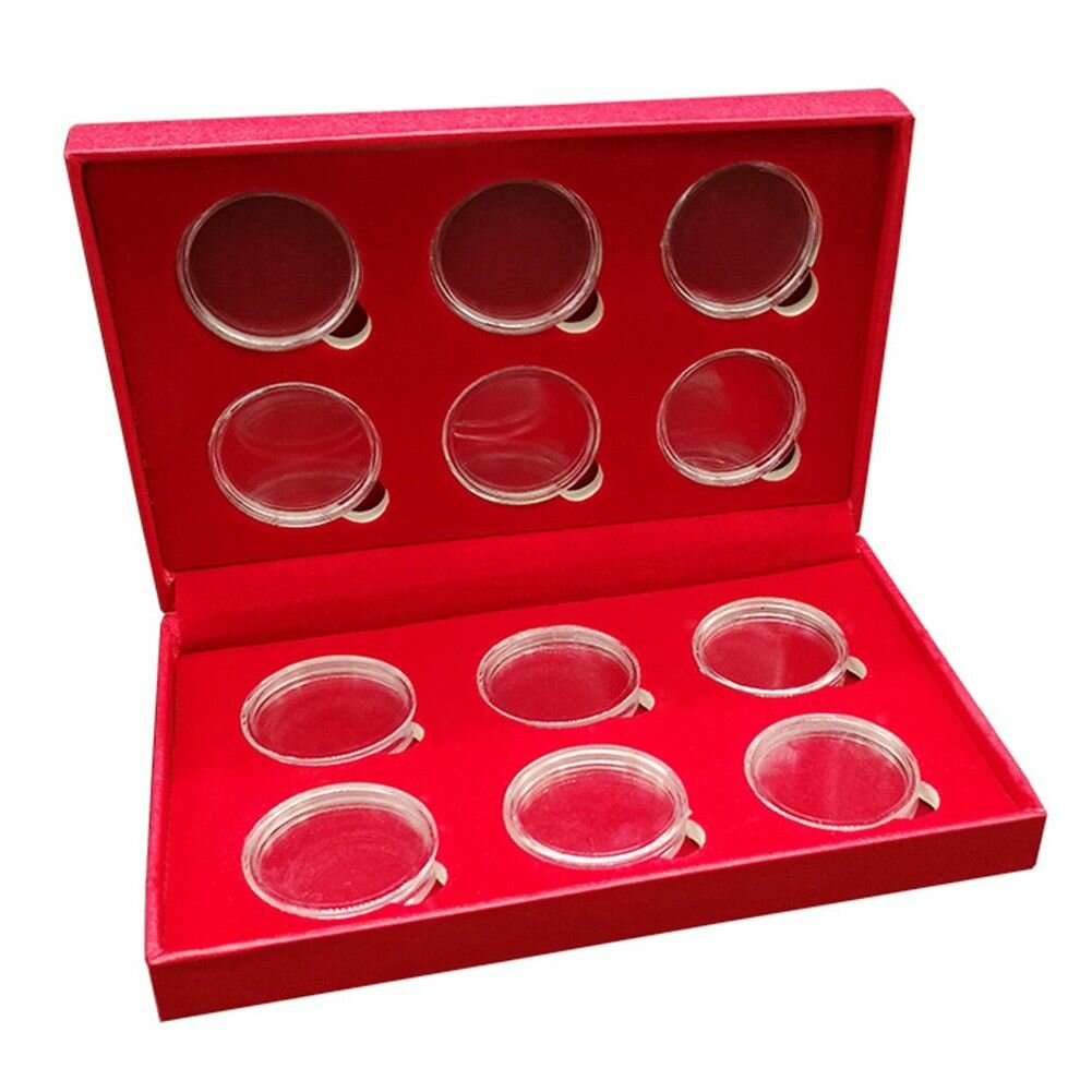 Футляр для хранения монет Футляр для защиты памятных монет Квадратный футляр-держатель