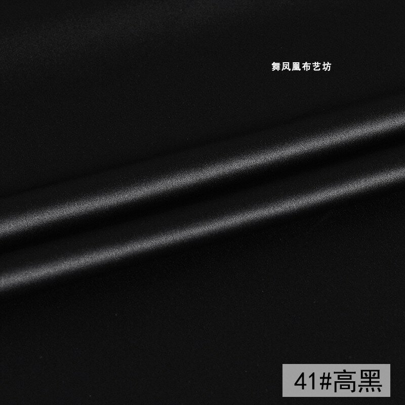 Однотонная двусторонняя ацетатная атласная ткань, глянцевая имитация шелка, дышащая, гладкая ткань для платьев