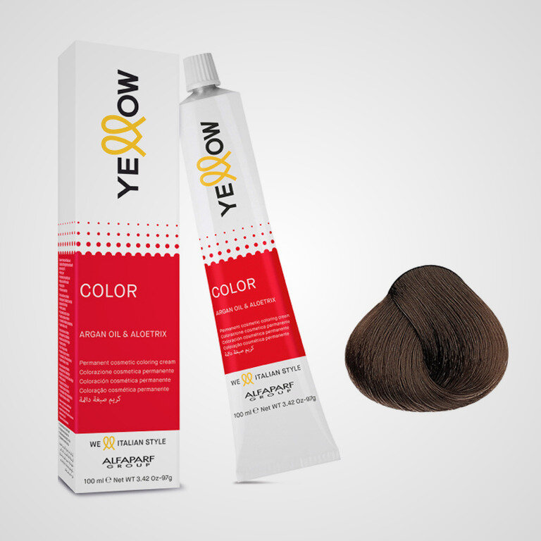 Ye Color Перманентная крем краска 7.00 100 мл YELLOW PROFESSIONAL Ye Color Permanent Coloring Cream Краска 100 мл