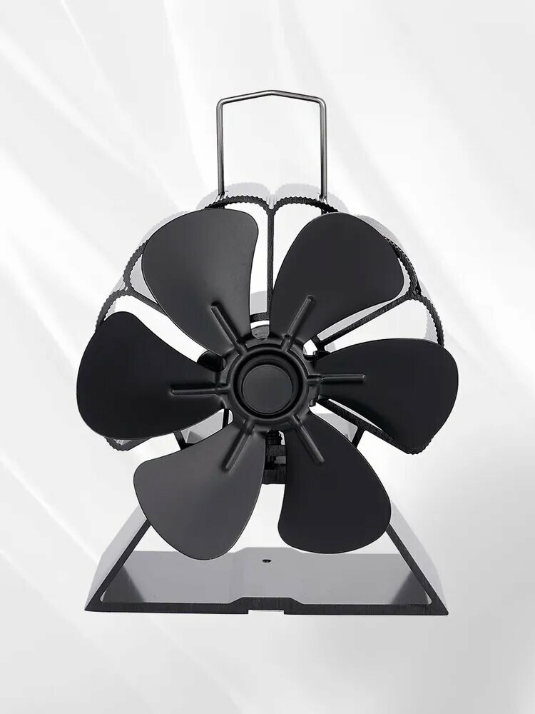 Печной вентилятор / Вентилятор на камин 6 лопастей / Печной Тепловентилятор для дровяной печи -экологически чистые тихие и эффективные радиаторы