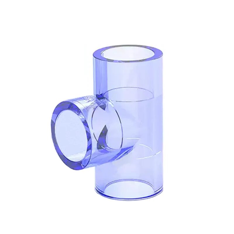 Прозрачный тройник из ПВХ 20-110 мм 1 PCS, 25mm