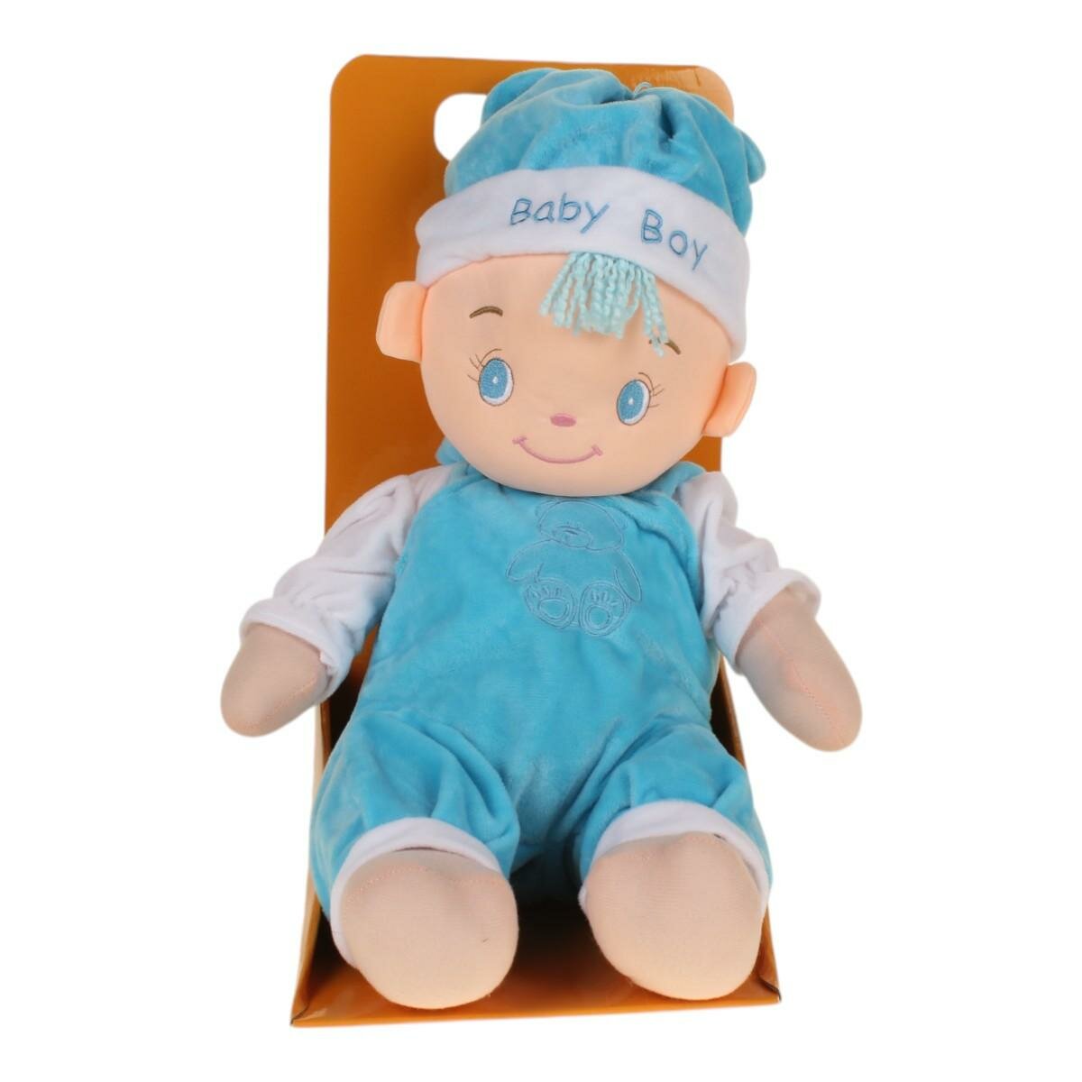 Мягкая игрушка-пупс 'мальчик в шапке', 18х40х28см, удобная для обнимания