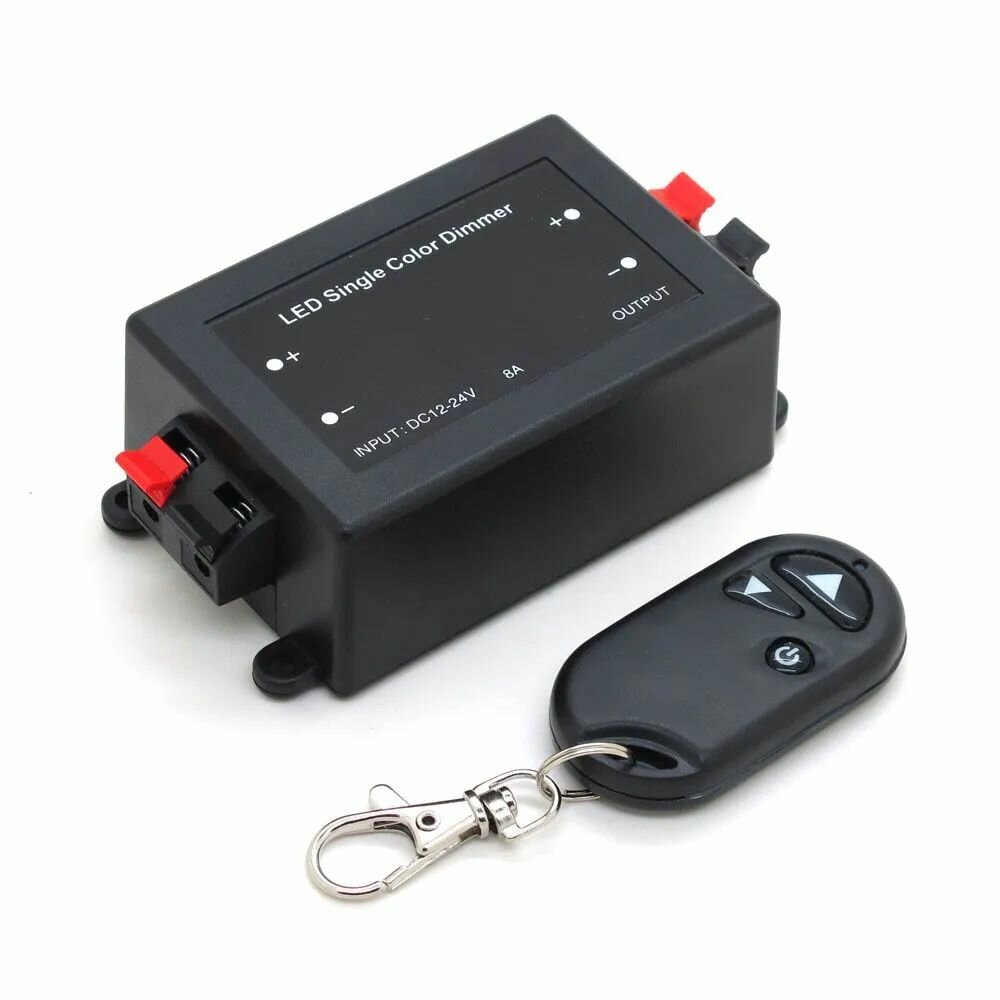 Диммер с RF дистанционное управление для одиночный цвет светодиодных лент свет 12В / 24В 8А Регулятор яркости 1 шт