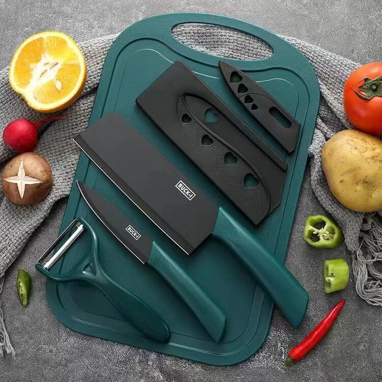 Набор ножей для нарезки детского питания, два в одном кухонный нож и разделочная доска, нож для фруктов на открытом воздухе, набор кухонных принадлежностей