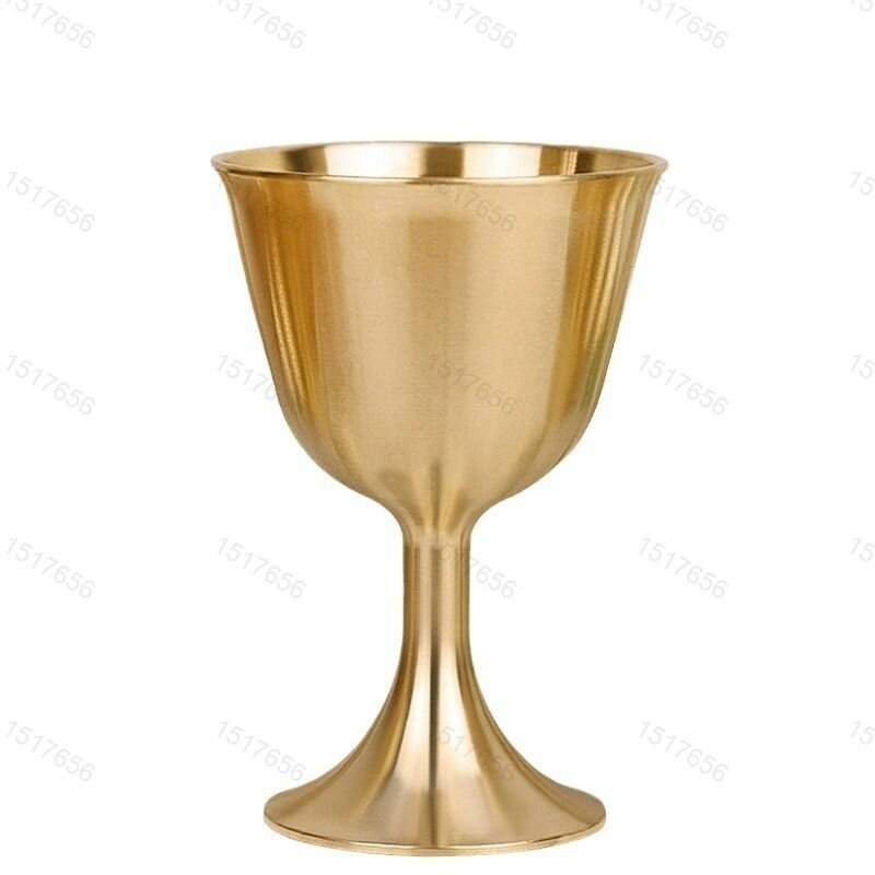Ритуальная чашка, тройной лунный алтарь, кубок с позолотой, латунная посуда, церемония гадания, астрологический инструмент
