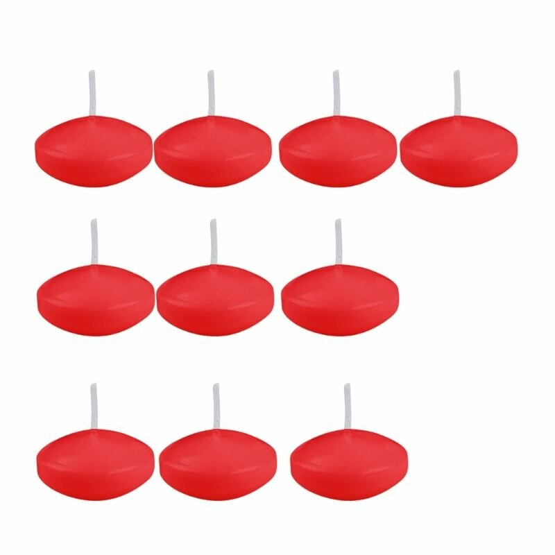 10 шт, плавающие свечи, свечи в воде 3,7* 1,6 см-красный